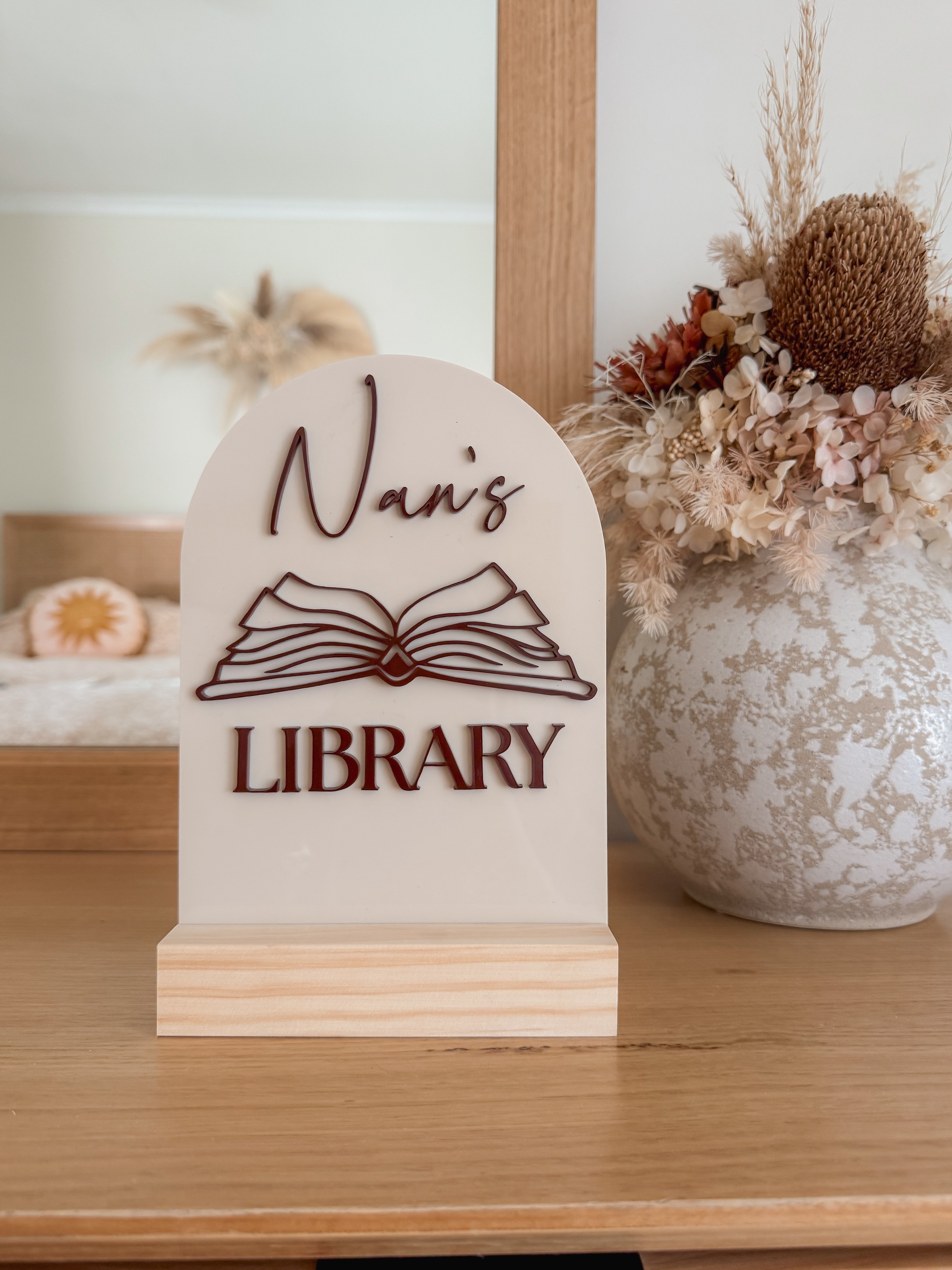 Library | Nook Sign – little redandco