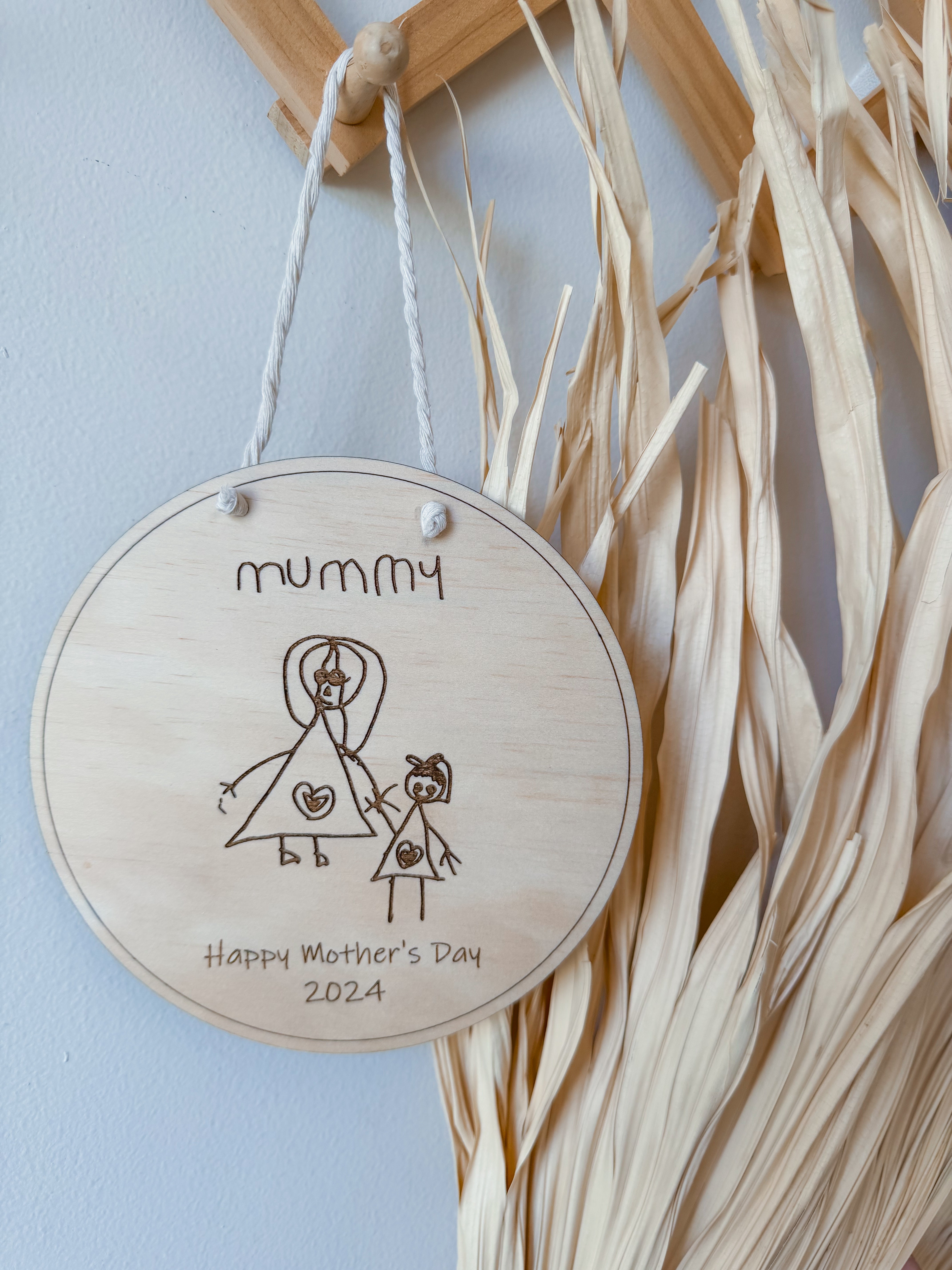 20cm Doodle Drawing plaque – little redandco