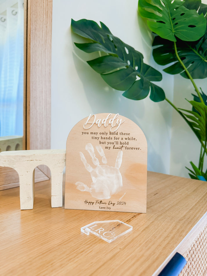 Handprint / Drawing Plaque – little redandco
